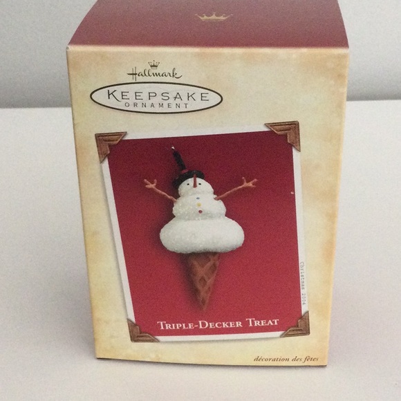 Hallmark | Holiday | Hallmark Ornament 204 Triple Decker Treat Ice ...